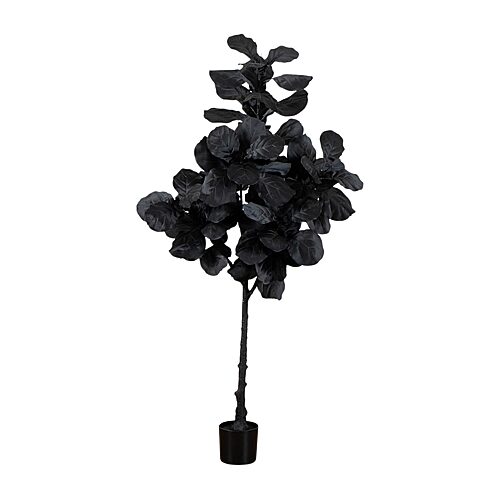 Click here for Nearly Natural 6ft Halloween Black Fiddle Leaf Ind... prices