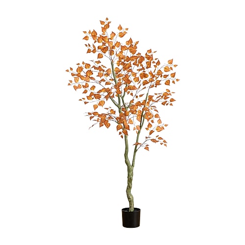 Click here for Nearly Natural 6ft Autumn Birch Leaf Indoor Artifi... prices