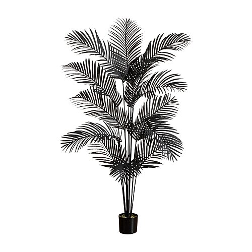 Click here for Nearly Natural 6ft Black Paradise Palm Indoor Arti... prices