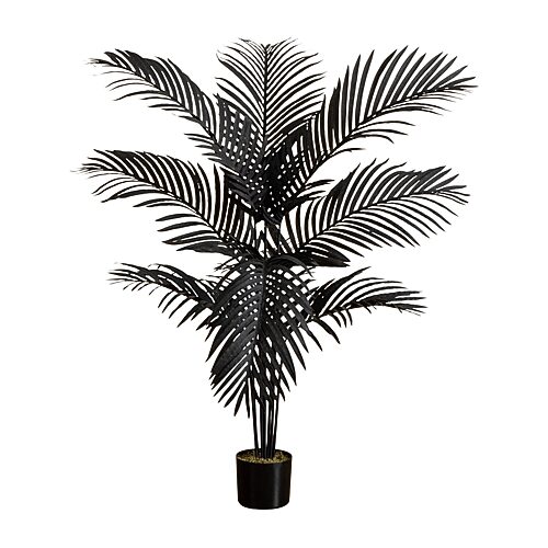 Click here for Nearly Natural 4ft Halloween Black Palm Indoor Art... prices