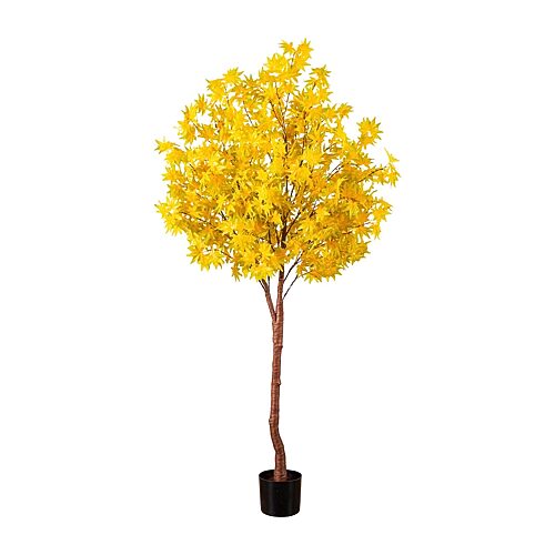 Click here for Nearly Natural 6ft Yellow Autumn Maple Lighted Ind... prices