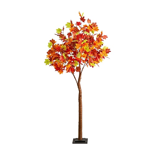 Click here for Nearly Natural 6ft Pre-Lit Autumn Maple Lighted In... prices
