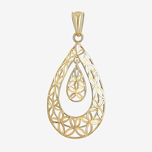 Click here for Womens 14K Gold Pear Pendant  One Size prices