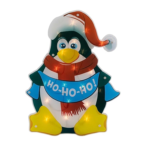 Click here for Northlight 17.5in Prelit Penguin Christmas Window... prices