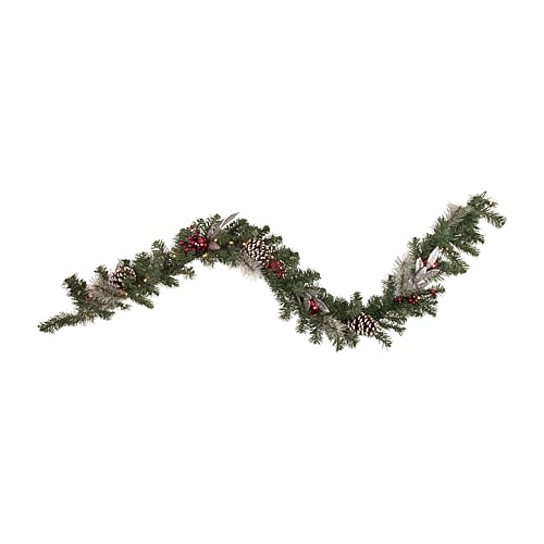 Click here for Northlight Frosted Pre-Lit Christmas Indoor Garlan... prices