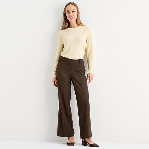 Click here for Liz Claiborne Audra Womens Wide Leg Mid Rise Trous... prices
