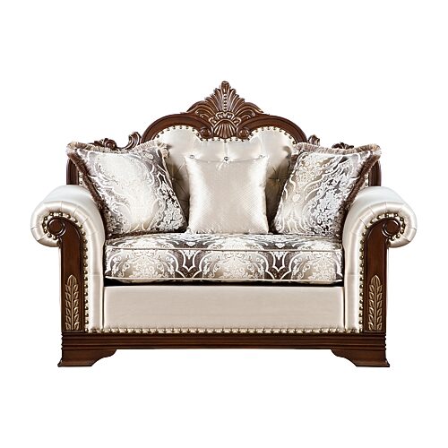Click here for Furniture of America Dulupen Roll-Arm Upholstered... prices