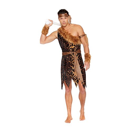 Click here for Mens Caveman Costume  Xx-large  Brown prices
