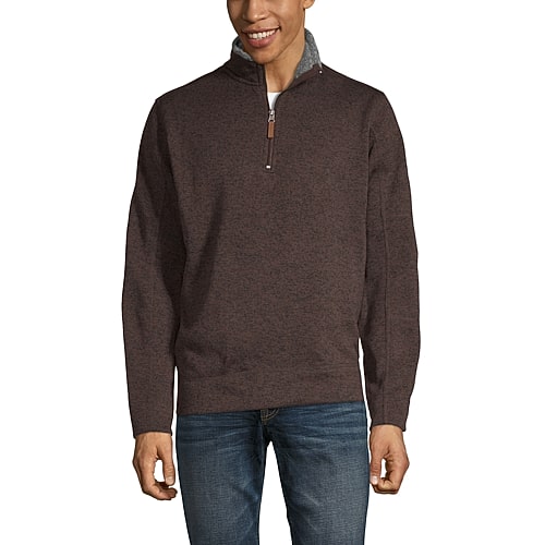 Victory Heather Fleece Pullover  X-large  Brown