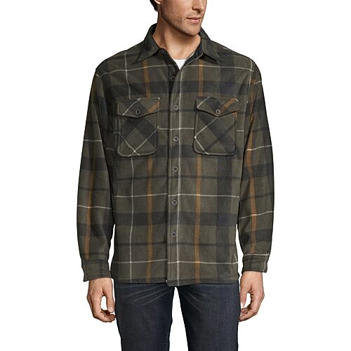 Click here for Victory Sherpa Lined Fleece Shirt Jacket  Medium... prices