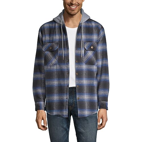 Click here for Victory Mens Hooded Midweight Shirt Jacket  Xx-lar... prices