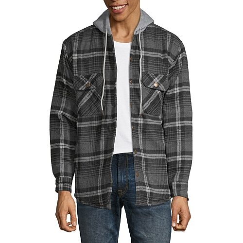 Click here for Victory Mens Hooded Midweight Shirt Jacket  Xx-lar... prices