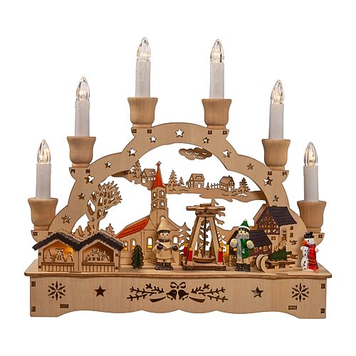 Click here for Kurt S. Adler 10.25in. Wooden LED Christmas Villag... prices