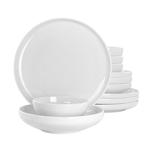 Click here for Gibson 12-pc. Ceramic Dinnerware Set  One Size  Wh... prices