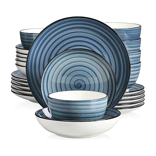 Click here for Elama Gia 24 Piece Round Stoneware Dinnerware Set... prices