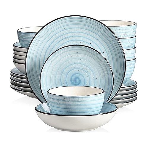Click here for Elama 24-pc. Stoneware Dinnerware Set  One Size  B... prices