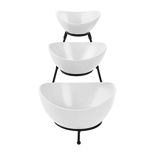 Click here for Elama 3 Tier Set Porcelain Tiered Server  One Size... prices
