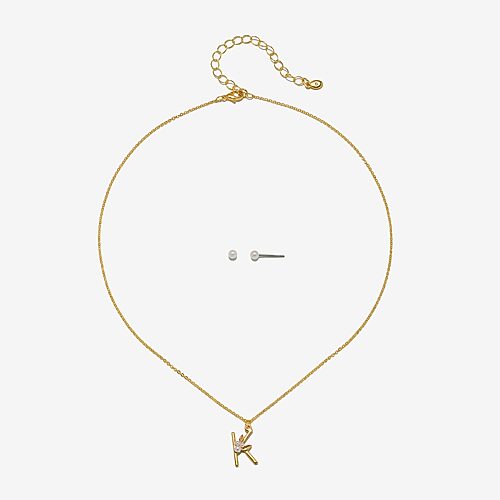 Click here for Bijoux Bar Delicates Floral Initial Womens Glass S... prices