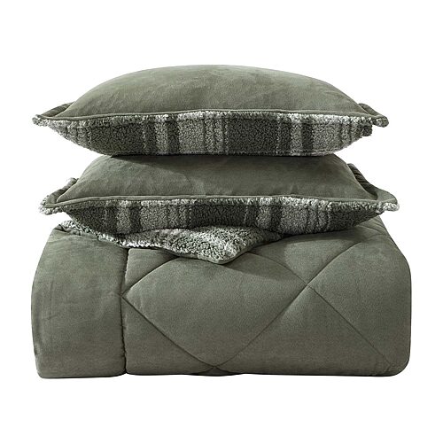 Click here for Eddie Bauer 3pc. Big Lake Plaid Reversible Comfort... prices