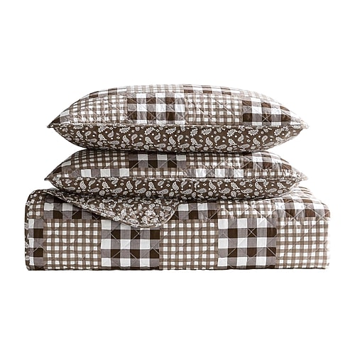 Click here for Eddie Bauer Gingham Patchwork Cotton Reversible 2-... prices