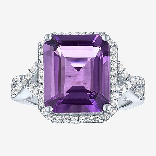 Click here for Womens Genuine Purple Amethyst Sterling Silver Coc... prices