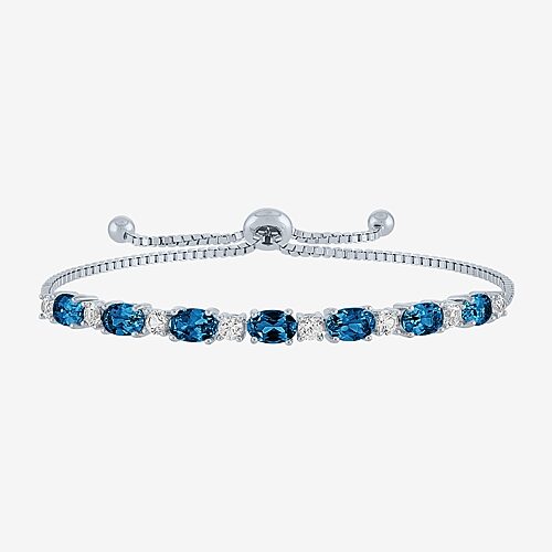 Click here for Gemstone Sterling Silver Bolo Bracelet  One Size... prices