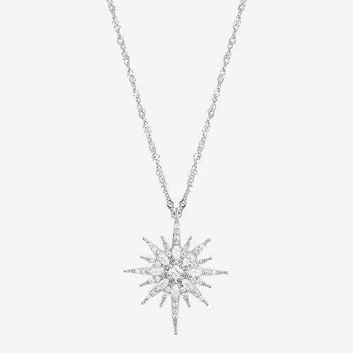 Click here for Diamonart Womens White Cubic Zirconia Sterling Sil... prices
