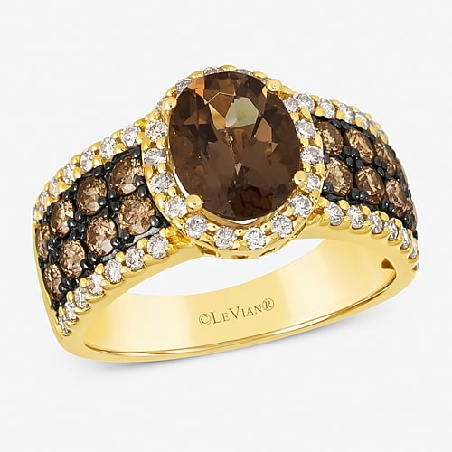 Click here for Le Vian Ring featuring 1 1/3 CT. Peach Morganite 3... prices