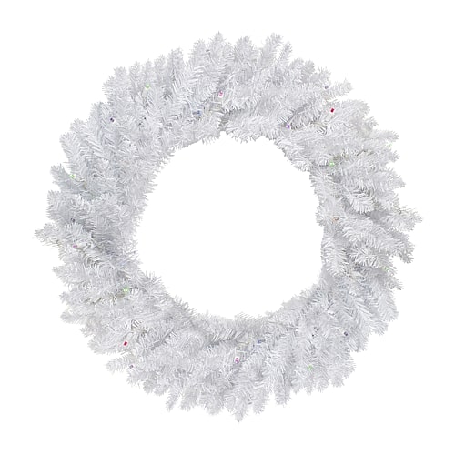 Click here for Northlight Snow White Pre-Lit Wreath  One Size  Wh... prices