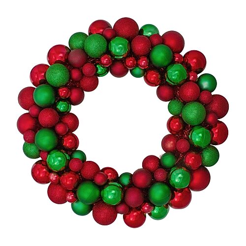 Click here for Northlight Shatterproof Ball Wreath  One Size  Gre... prices