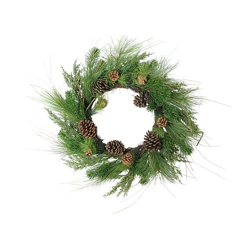 Click here for Northlight 24in Pine Cones And Needles Wreath  One... prices