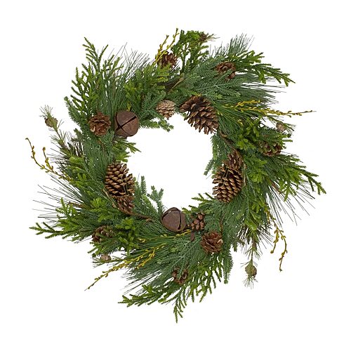Click here for Northlight 30in Pinecone Unlit Wreath  One Size  B... prices