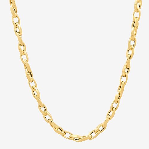 Click here for Made in Italy Mens 10K Gold 22 Inch Link Chain Nec... prices