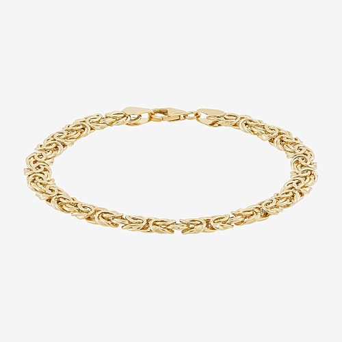 Click here for Made in Italy Womens 14K Gold 8 Inch Hollow Byzant... prices
