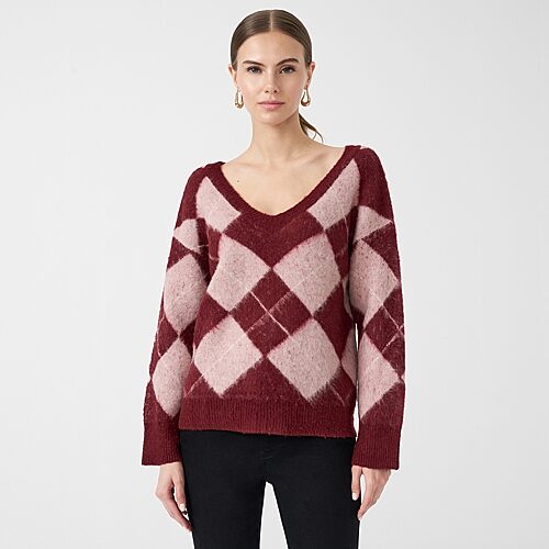 Click here for RM Rebecca Minkoff Womens V Neck Long Sleeve Pullo... prices