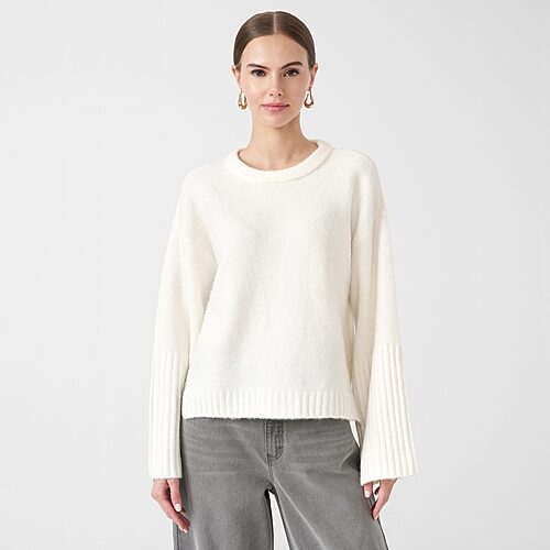 Click here for RM Rebecca Minkoff Womens Crew Neck Long Sleeve Pu... prices