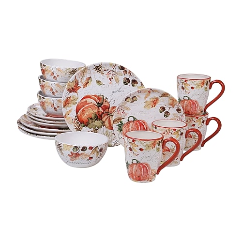 Click here for Certified International Harvest Splash 16 Piece Di... prices