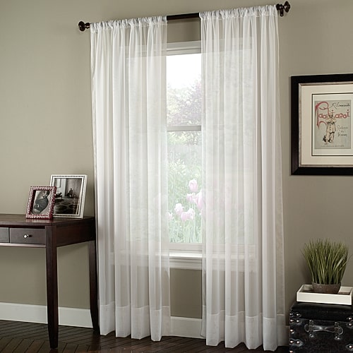 Click here for CHF Soho Voile Rod Pocket Sheer Single Curtain Pan... prices