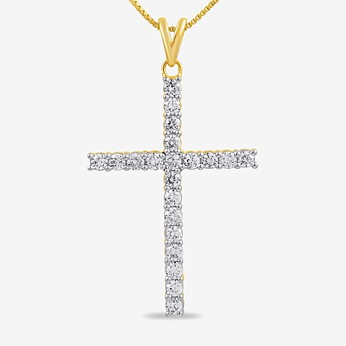 Click here for Womens 1 CT.T.W. Natural Diamond 14K Yellow Gold C... prices
