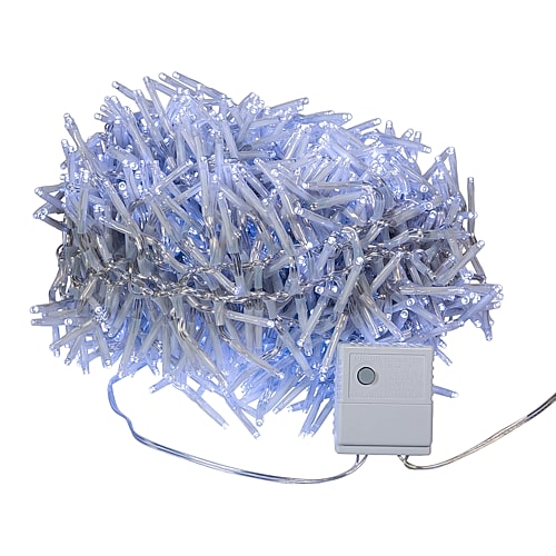 Click here for Kurt S. Adler 32.8ft. White LED Cluster Garland Li... prices