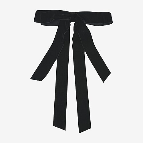 Click here for Bijoux Bar Velvet Hair Bow  One Size  Black prices