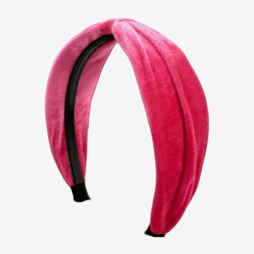 Click here for Bijoux Bar Pink Velvet Headband  One Size  Pink prices