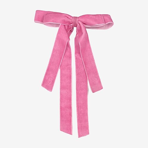 Click here for Bijoux Bar Velvet Hair Bow  One Size  Pink prices