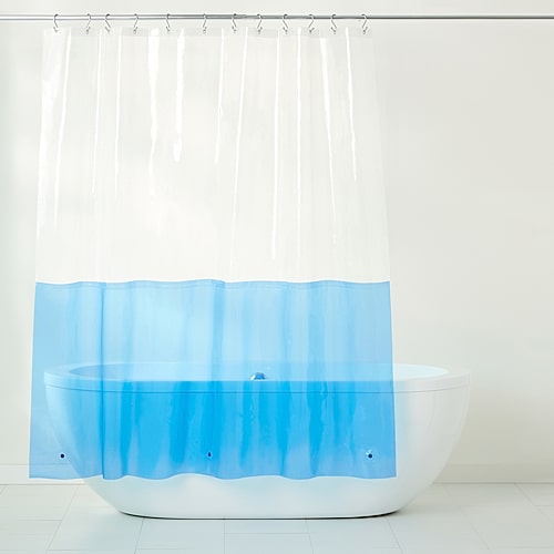 Click here for Town And Country Ciara Blue Shower Curtain  One Si... prices