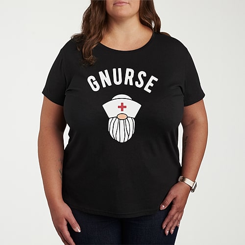 Click here for Nurse Womens Plus Crew Neck Short Sleeve T-Shirt... prices