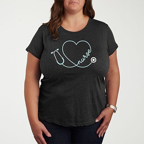 Click here for Nurse Womens Plus Crew Neck Short Sleeve T-Shirt... prices