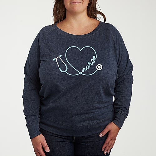 Click here for Nurse Womens Plus Crew Neck Long Sleeve T-Shirt  3... prices
