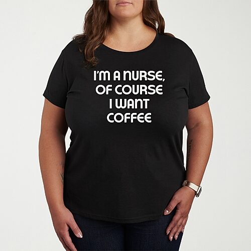Click here for Nurse Womens Plus Crew Neck Short Sleeve T-Shirt... prices