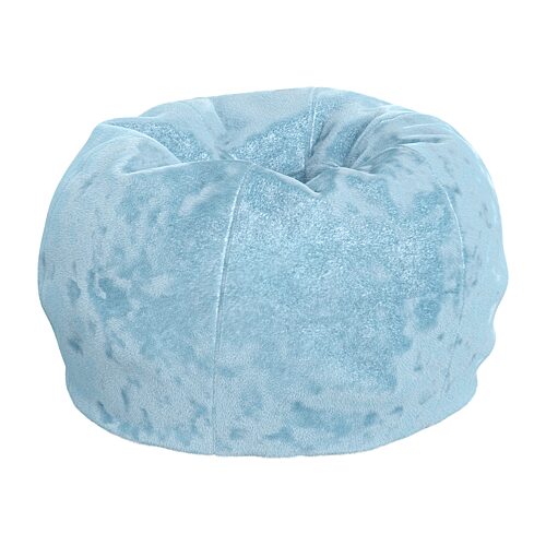 Click here for Dillion Bean Bag Furry Chair  One Size  Blue prices