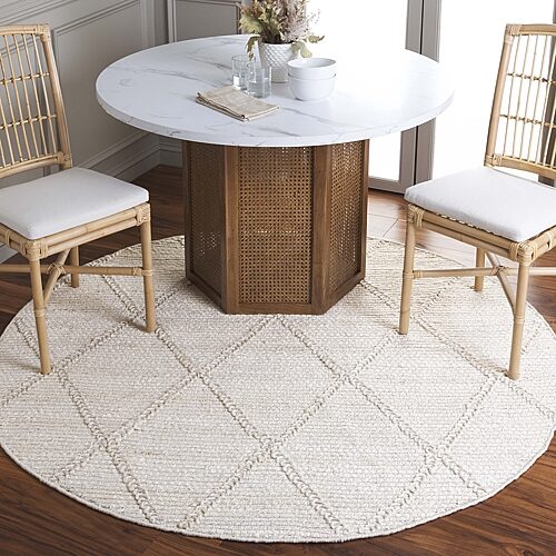 Click here for Martha Stewart Iona Solid Woven 6 X 6 Indoor Round... prices